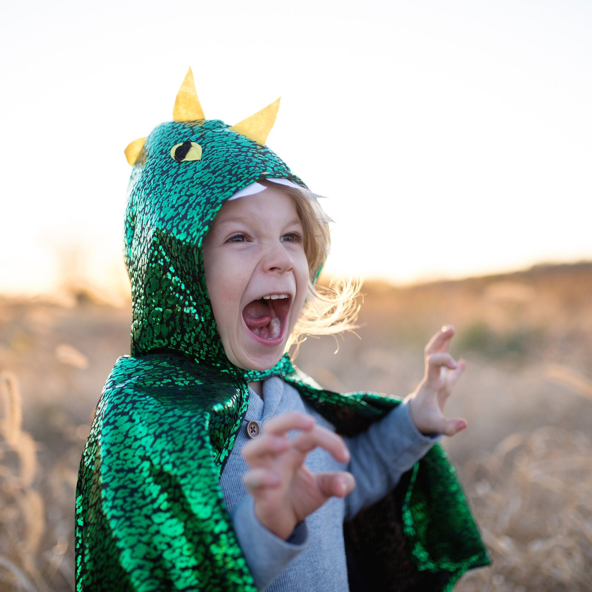 Green Metallic Toddler Dragon Cape - Etsy