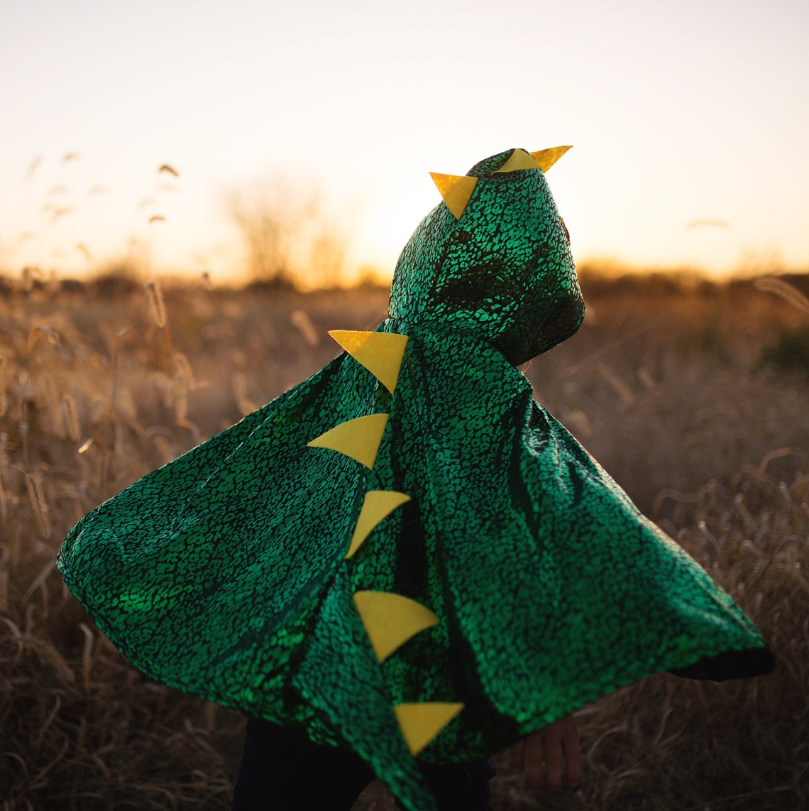 Green Metallic Toddler Dragon Cape - Etsy
