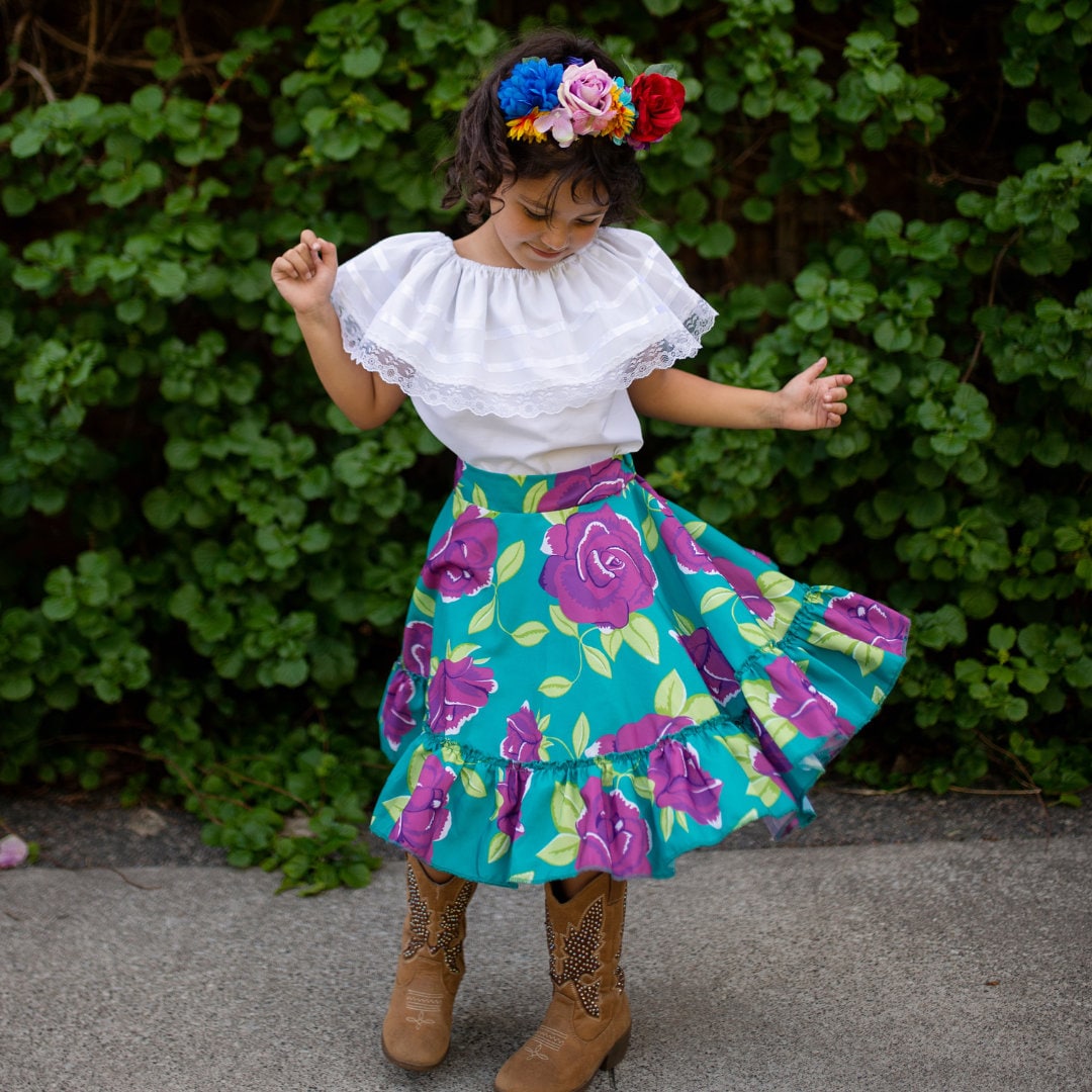 Frida Kahlo Costume for Kids Encanto-inspired Dress for Kids - Etsy