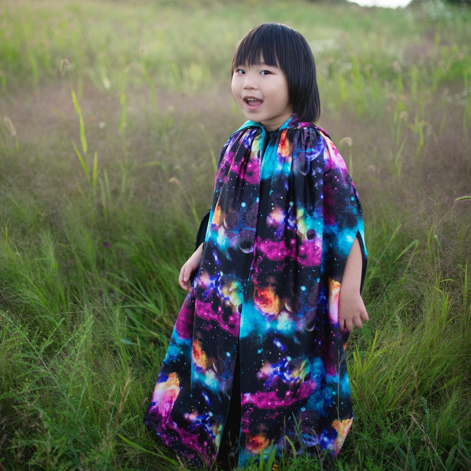 Galaxy Cloak Kids Dressup Kids Galaxy Cape Kids Galaxy - Etsy