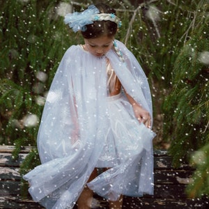 Winter Wonderland Cape for Kids, Frozen Cape, Snow Princess Cape ...