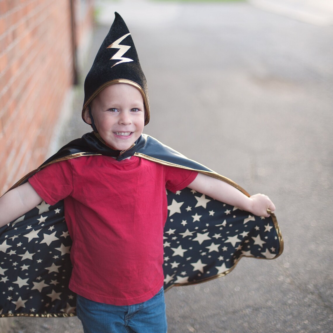 Wizard Costume Reversible Wizard Cape Pretend Play Dressup | Etsy