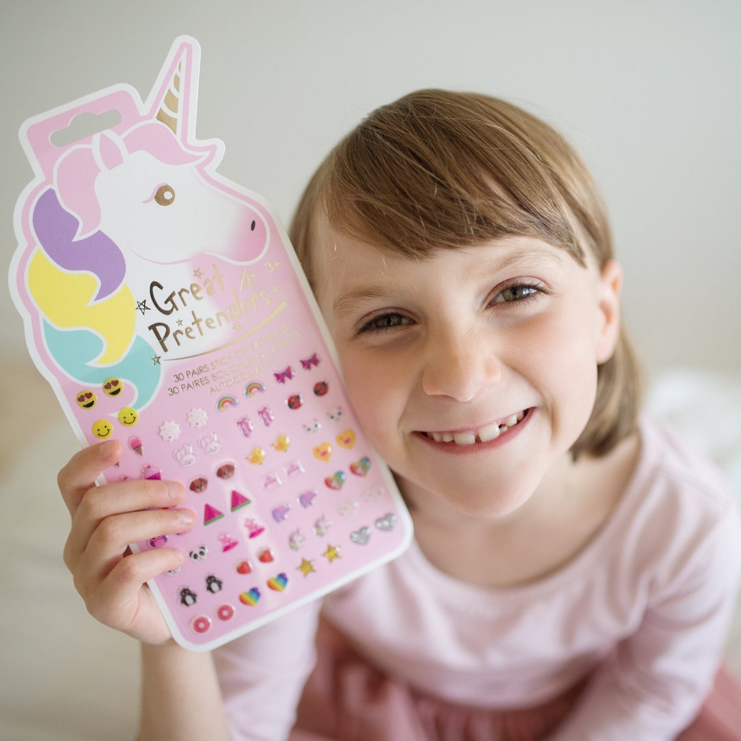 Unicorn Stick on Earrings, Sticker Earrings for Kids, Stick on Earrings ...