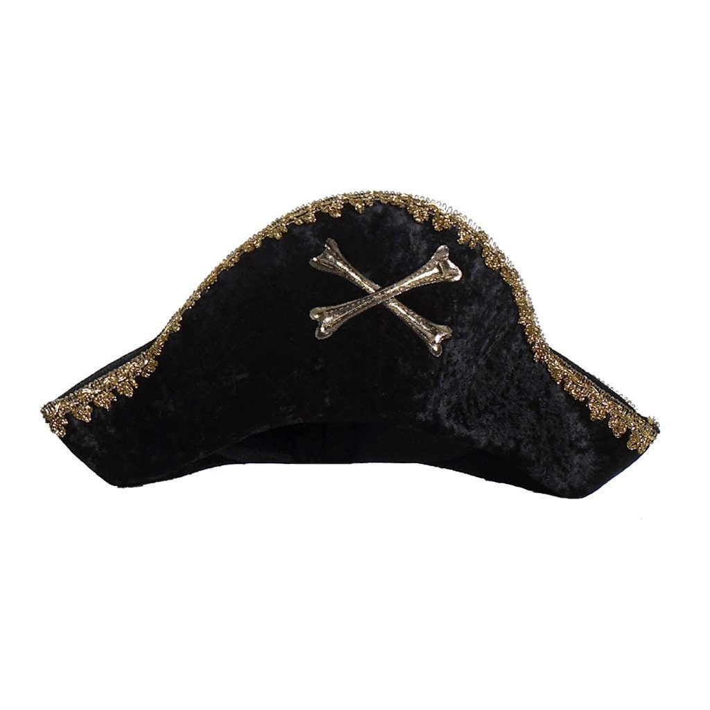 Black Captain Hook Hat Pirate Costume Captain Hook Hat | Etsy