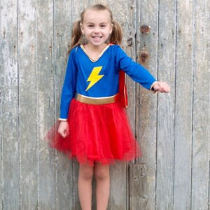Lightning Quick Adventure Tutu Dress, Superhero Costume for Girls - Etsy