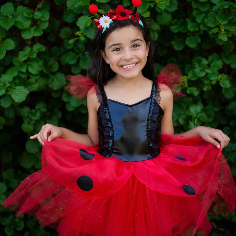 Ladybug Dress & Headband Ladybug Dress Ladybug Costume Kids - Etsy