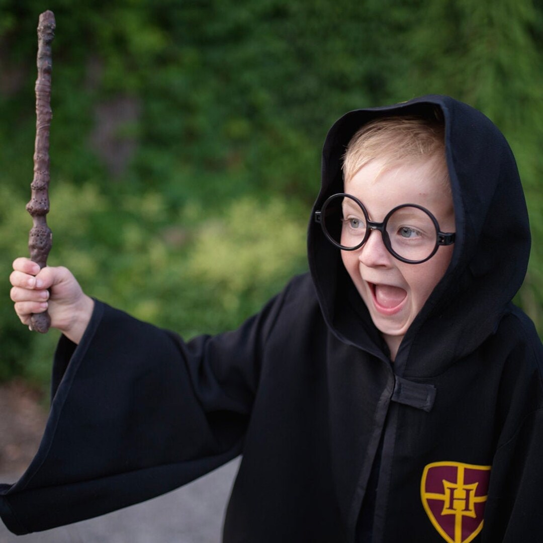 Wizard Cape and Glasses, Wizard Cape for Pretend Play and Dress up as ...