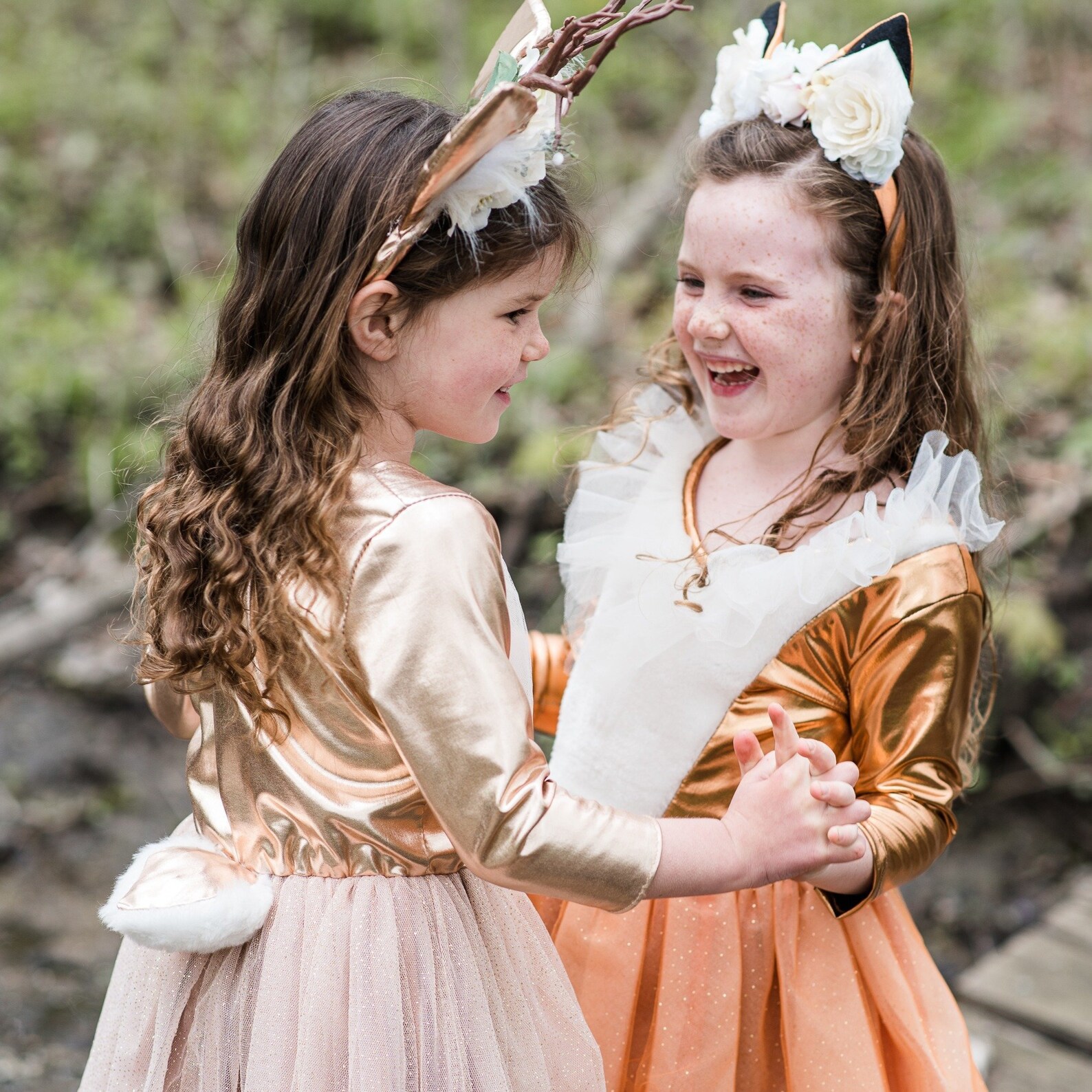 Woodland Fox Dress With Headpiece Kids Fox Costume Fox Dress - Etsy