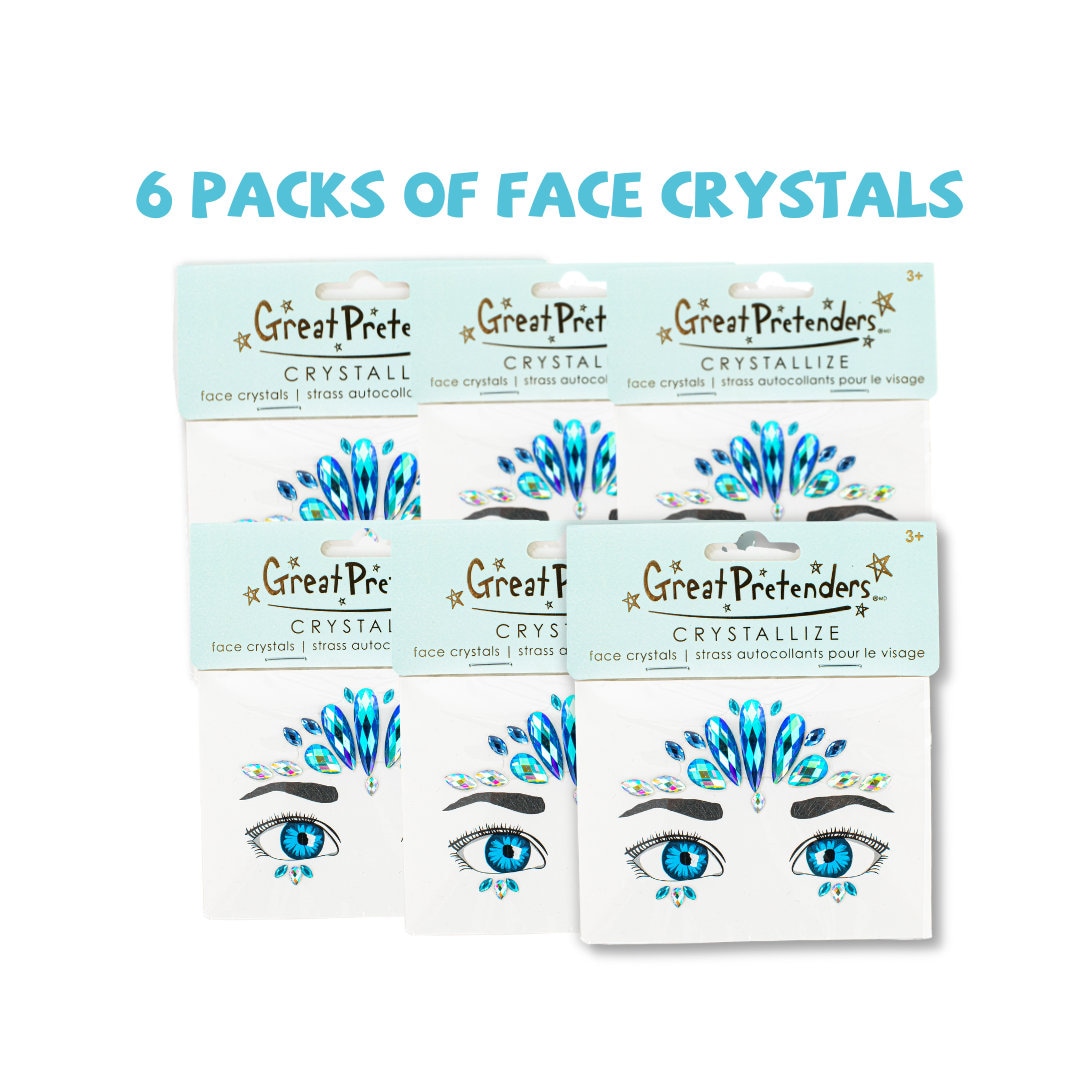 6 Face Crystals for Kids, Face Gems, 3D Face Stickers, Face Crystals ...