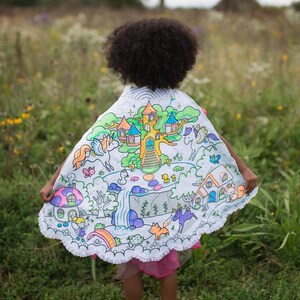 Colour A Magical Princess Cape Kids Colouring Cape DIY - Etsy