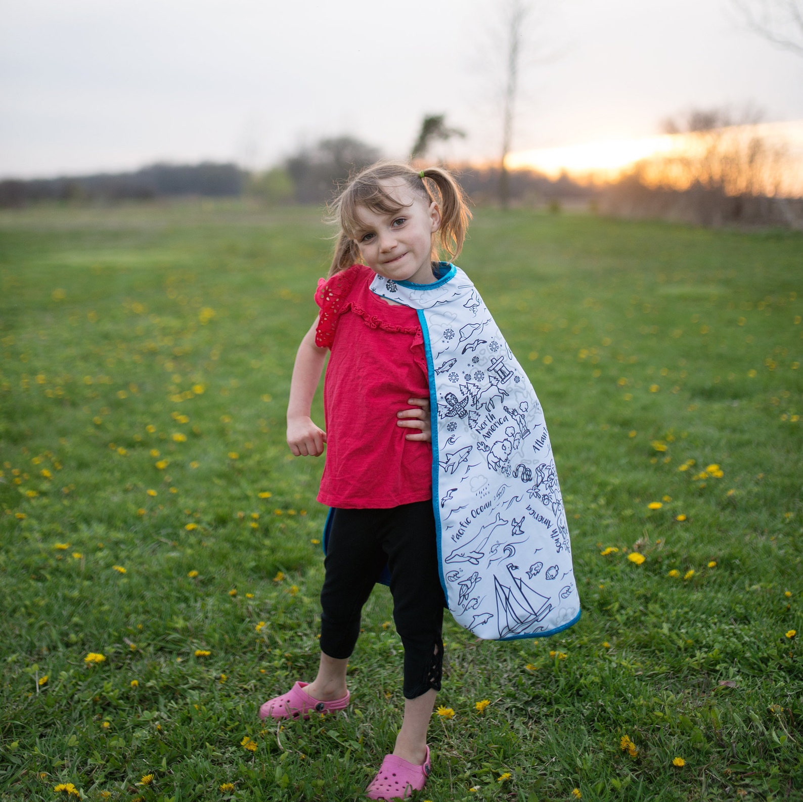 Around the World Colour-a-cape Kids Colouring Cape DIY - Etsy