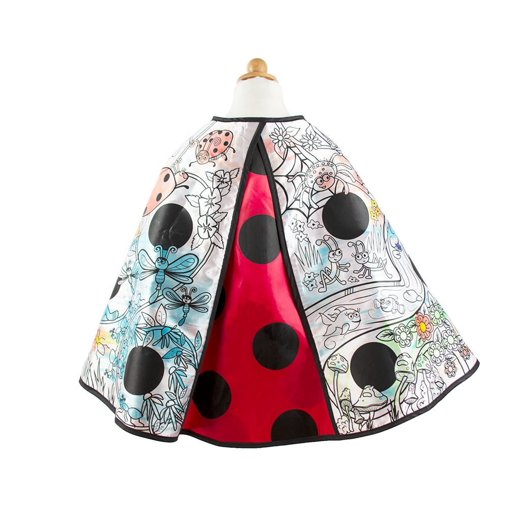 Colour-a-ladybug Cape Ladybug Costume Ladybug Cape for Kids | Etsy