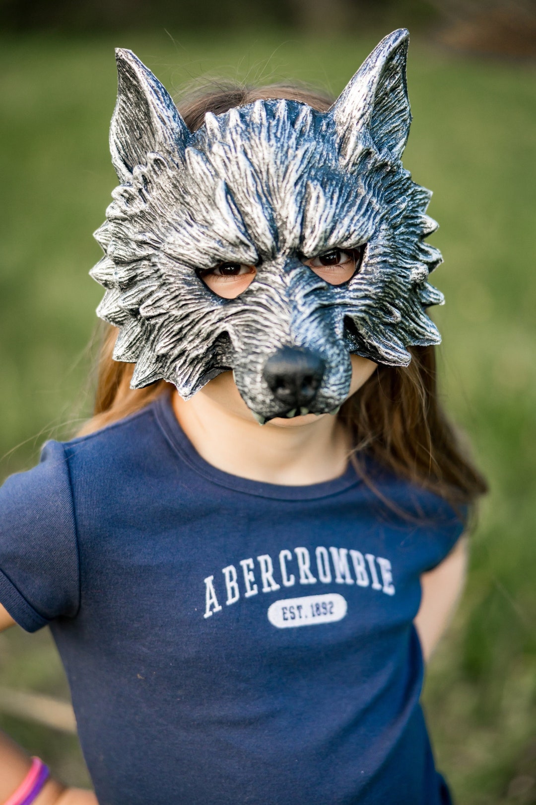 Rubberized Werewolf Mask for Kids, Werewolf Costume, Kids Dressup, Kids ...