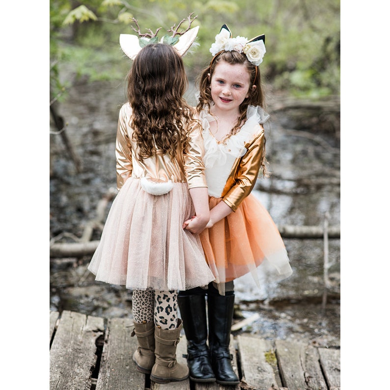 Woodland Fox Dress With Headpiece Kids Fox Costume Fox Dress | Etsy