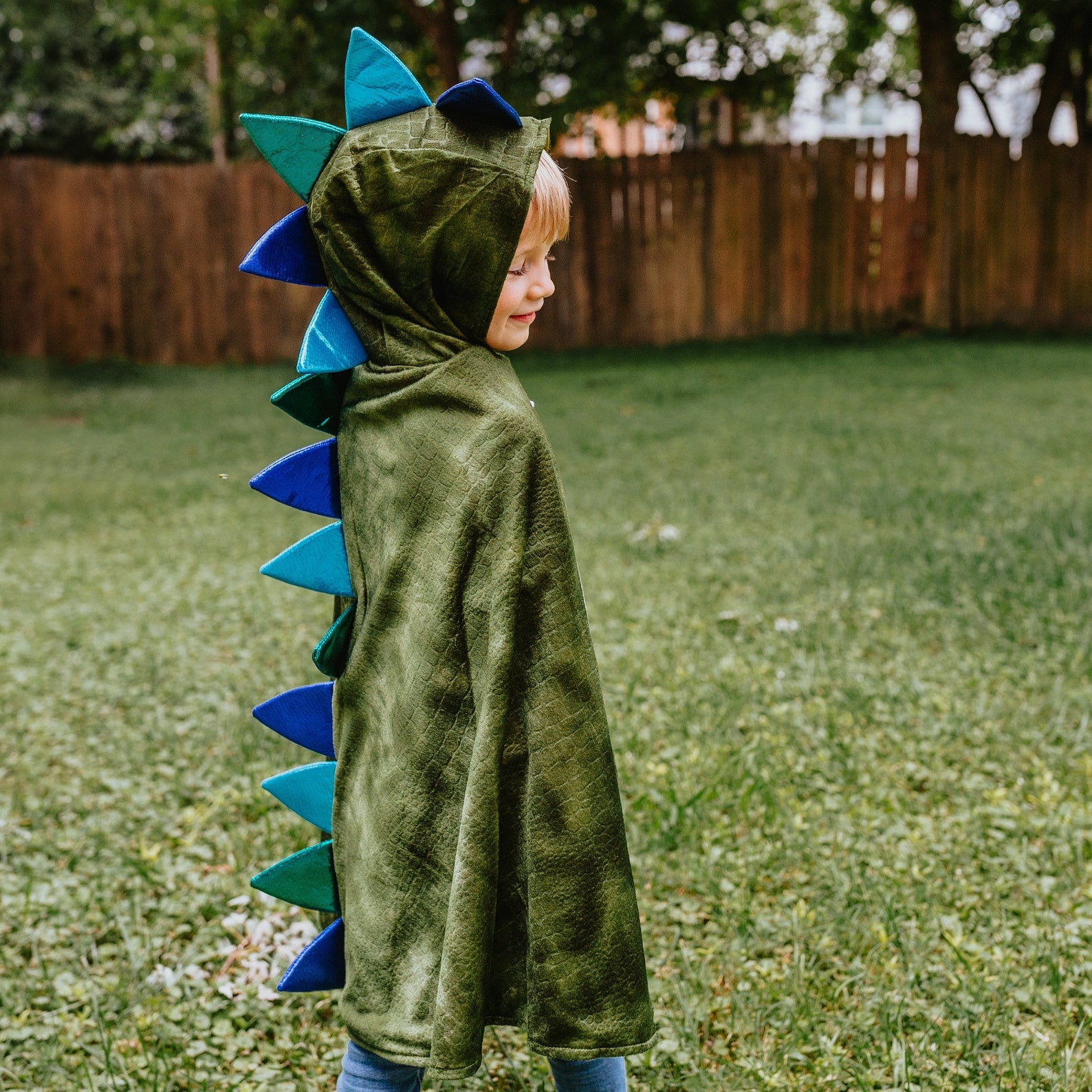 GREEN DRAGON CAPE for Kids Toddlers Dinosaur Cape for - Etsy