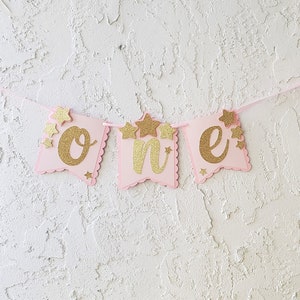 Twinkle Twinkle Little Star Banner, One Highchair Banner, Photo Prop ...