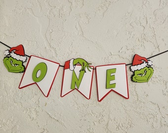 Grinch Happy Birthday Banner - Etsy