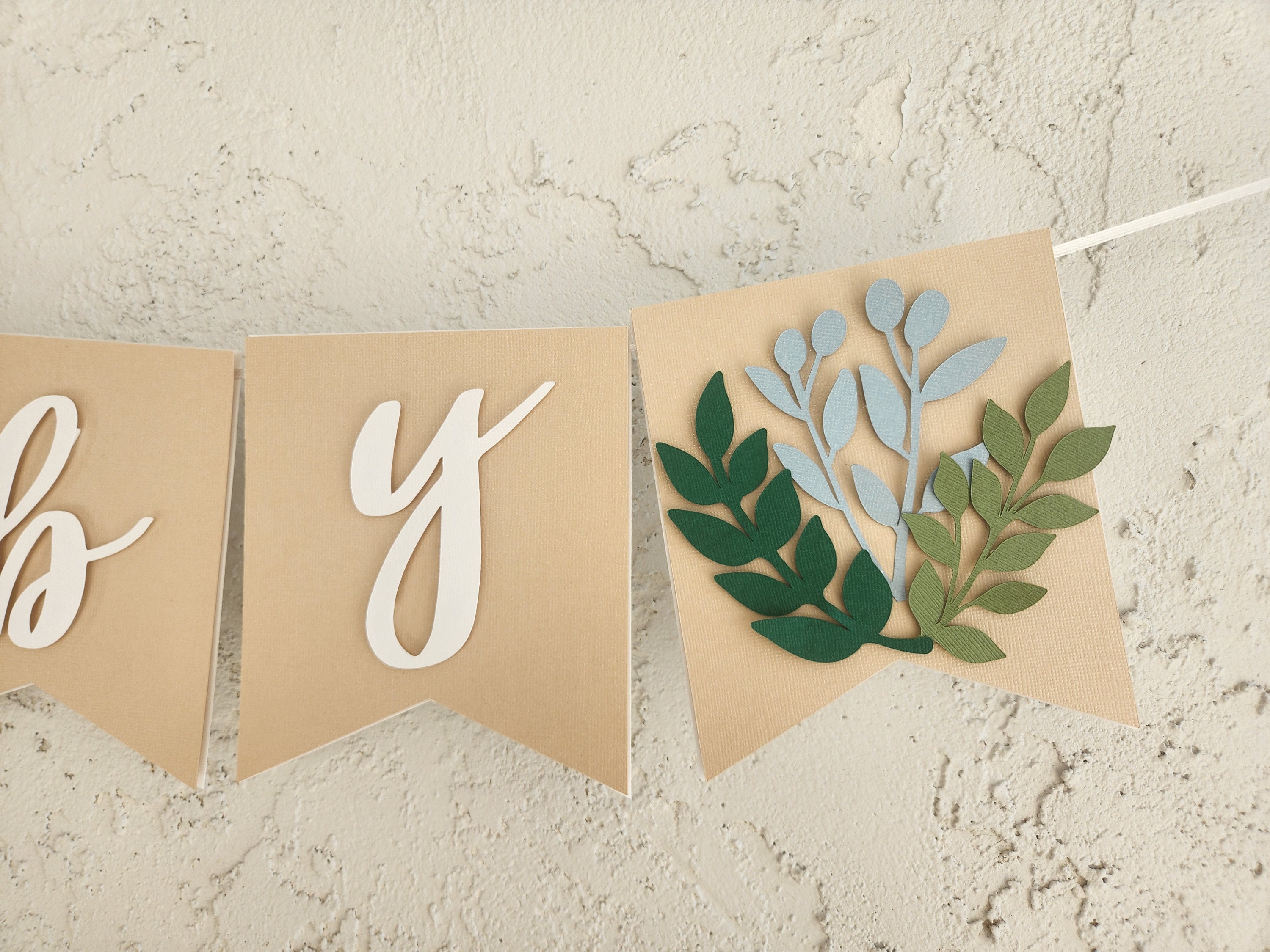 Greenery Baby Shower Banneroh Baby Bannerbaby Shower Decor - Etsy
