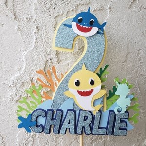 Baby Shark Cake Topper,under Water Cake Topper,cake Topper - Etsy