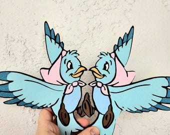 Cinderella Blue Birds Decor | Set of 2 or 4 | Cinderella Theme Party ...