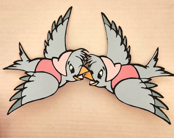 Cinderella Blue Birds Decor Set of 2 or 4 Cinderella Theme Party Decor ...