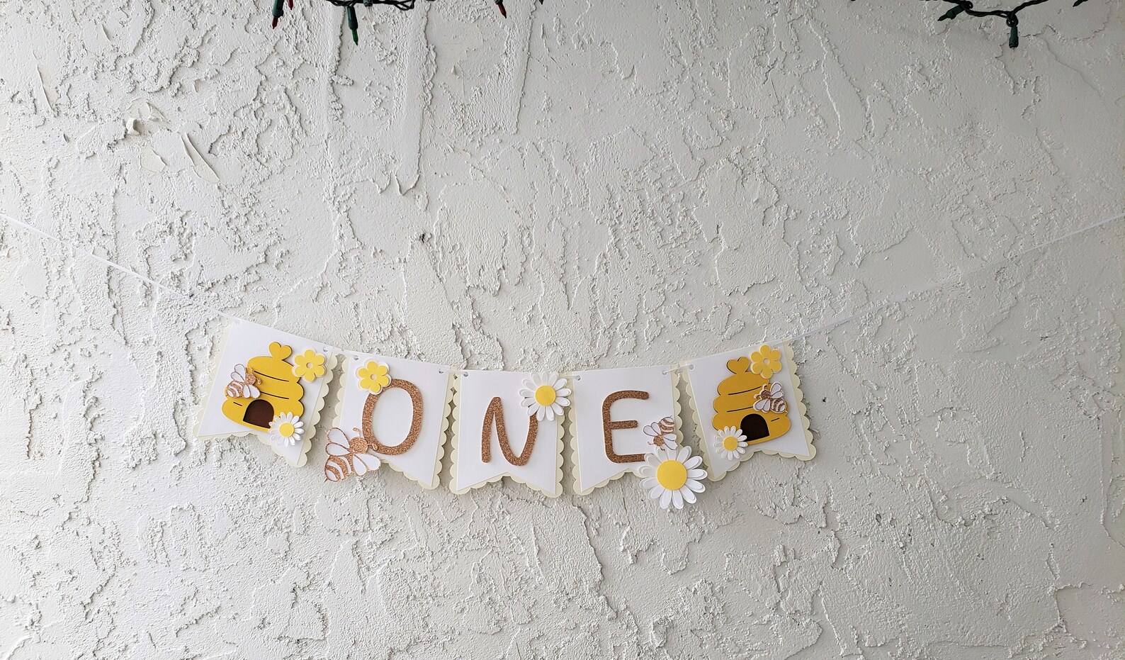 Bee One Bannerbee Banner Bumble Bee High Chair Banner Daisy - Etsy