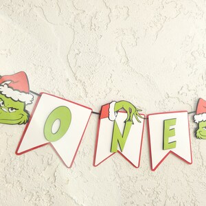 Grinch High Chair Banner,grinch Banner,grinch Happy Birthday - Etsy