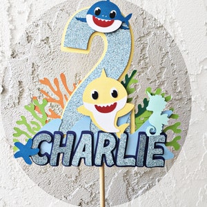 Baby Shark Cake Topper,under Water Cake Topper,cake Topper - Etsy