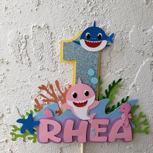 Baby Shark Cake Topper,under Water Cake Topper,cake Topper - Etsy