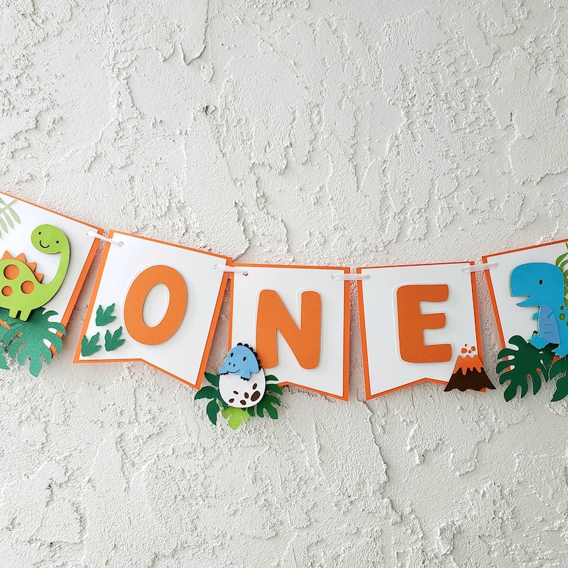 Dinosaur Banner - Etsy
