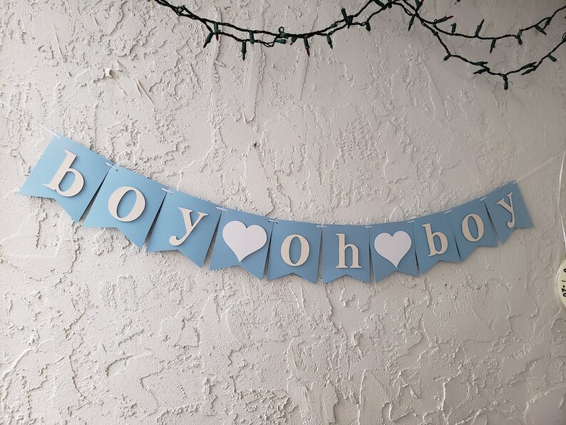 Boy Oh Boy Banner Baby Shower Banner Baby Boy | Etsy