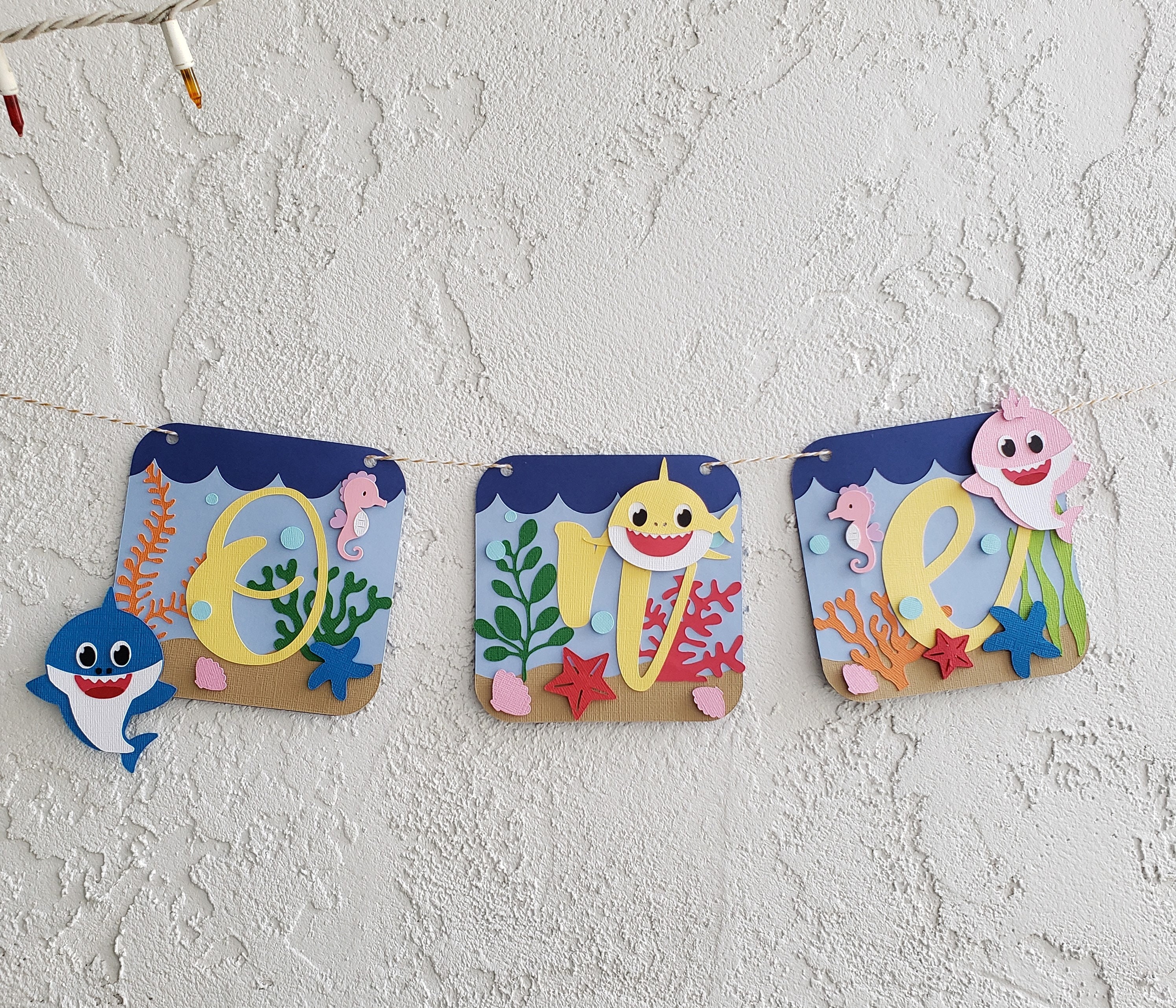 Baby Shark High Chair Banner. Baby Shark Sign. Shark Birthday. | Etsy