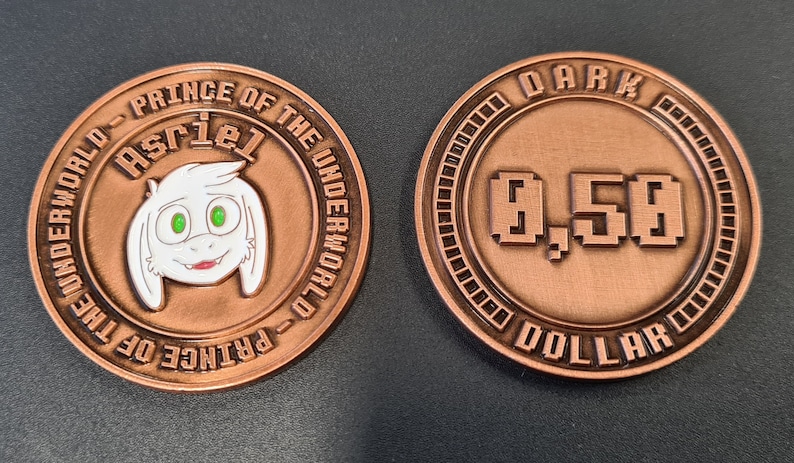 Undertale Dark Dollar Metal Coins - Etsy