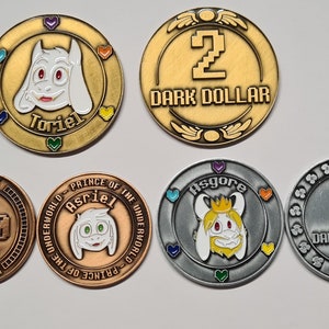 Undertale Dark Dollar Metal Coins - Etsy