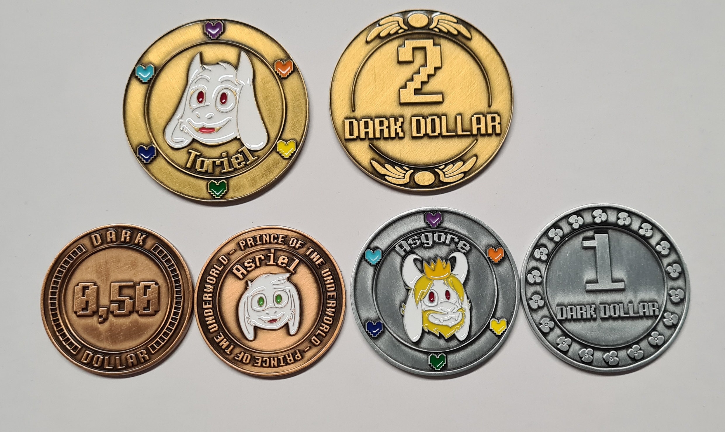 Undertale Dark Dollar Metal Coins - Etsy