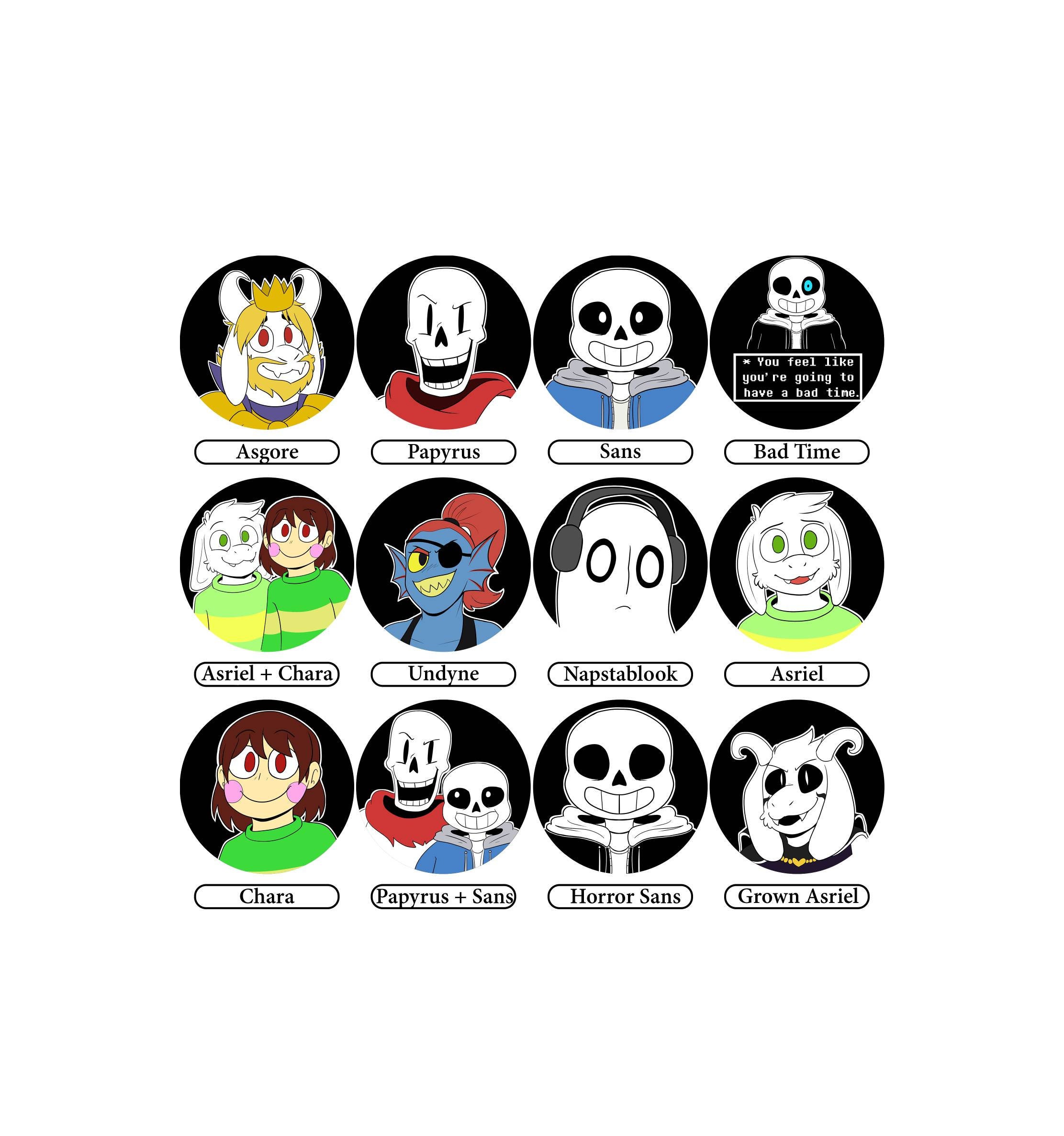 Undertale 59mm Pinback Buttons - Etsy