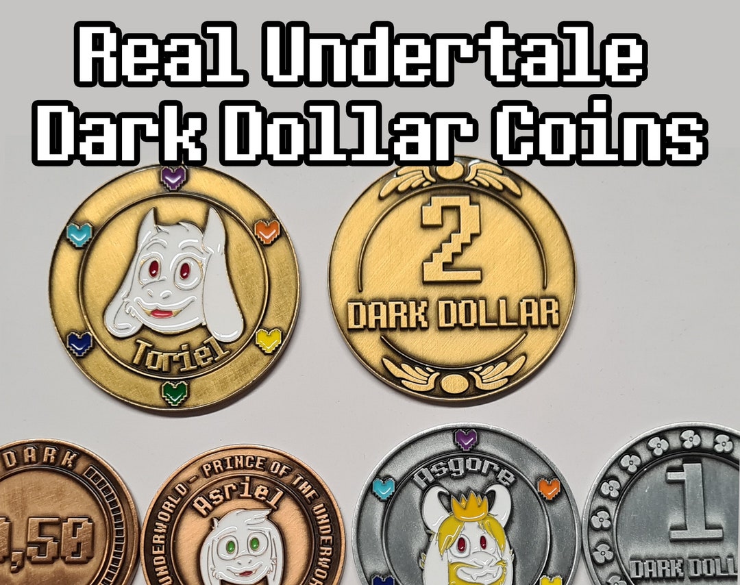 Undertale Dark Dollar Metal Coins - Etsy