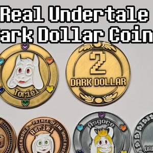 Undertale Dark Dollar Metal Coins - Etsy