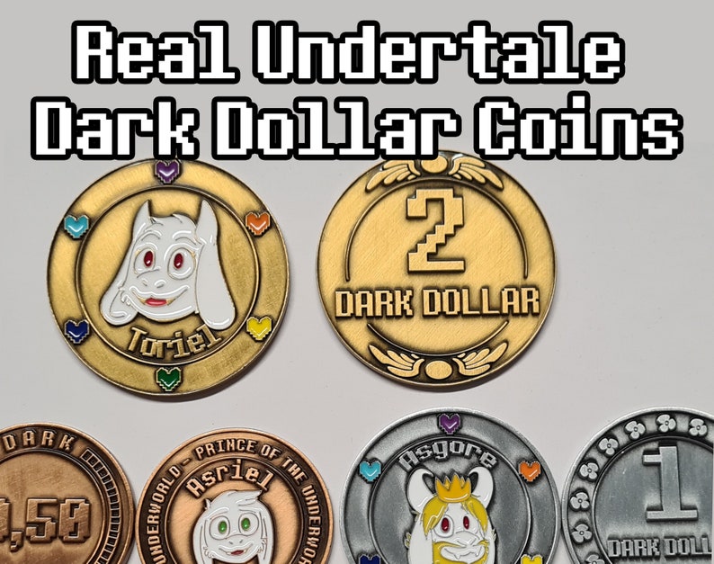 Undertale Dark Dollar Metal Coins - Etsy