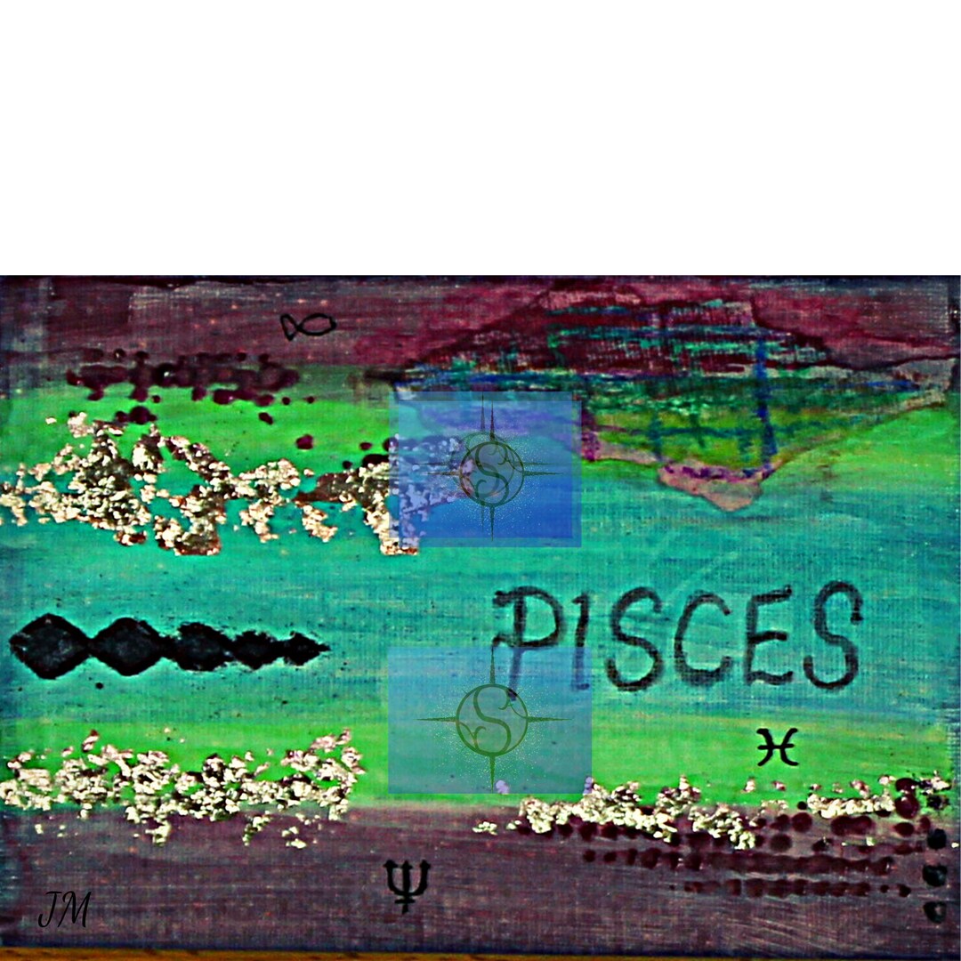 Poissons Astrologie Zodiac Star Sign Instant Télécharger Digital Print ...