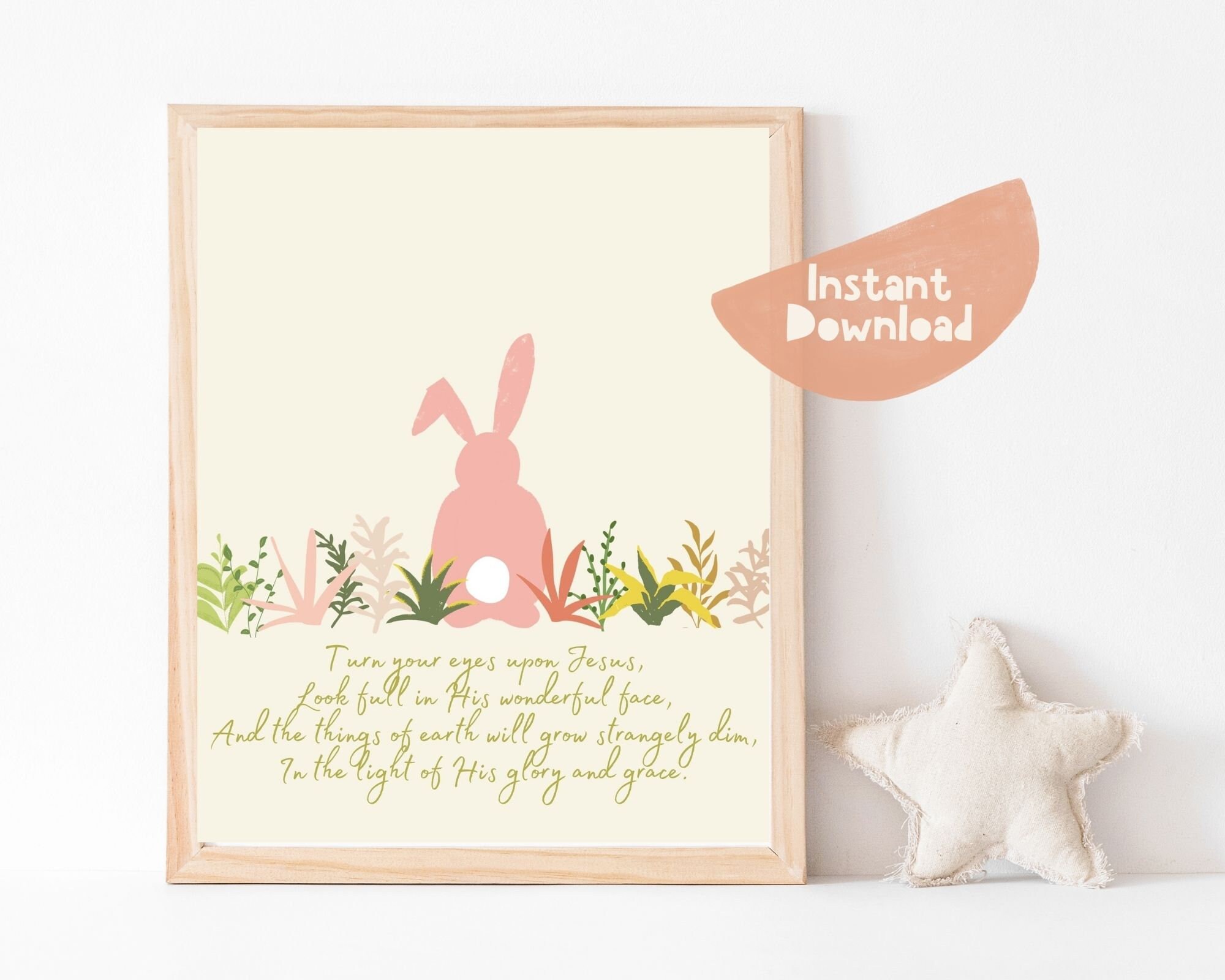 Easter Print, Easter Decor, Spring Wall Art, Pastel Decor, Easter Home ...