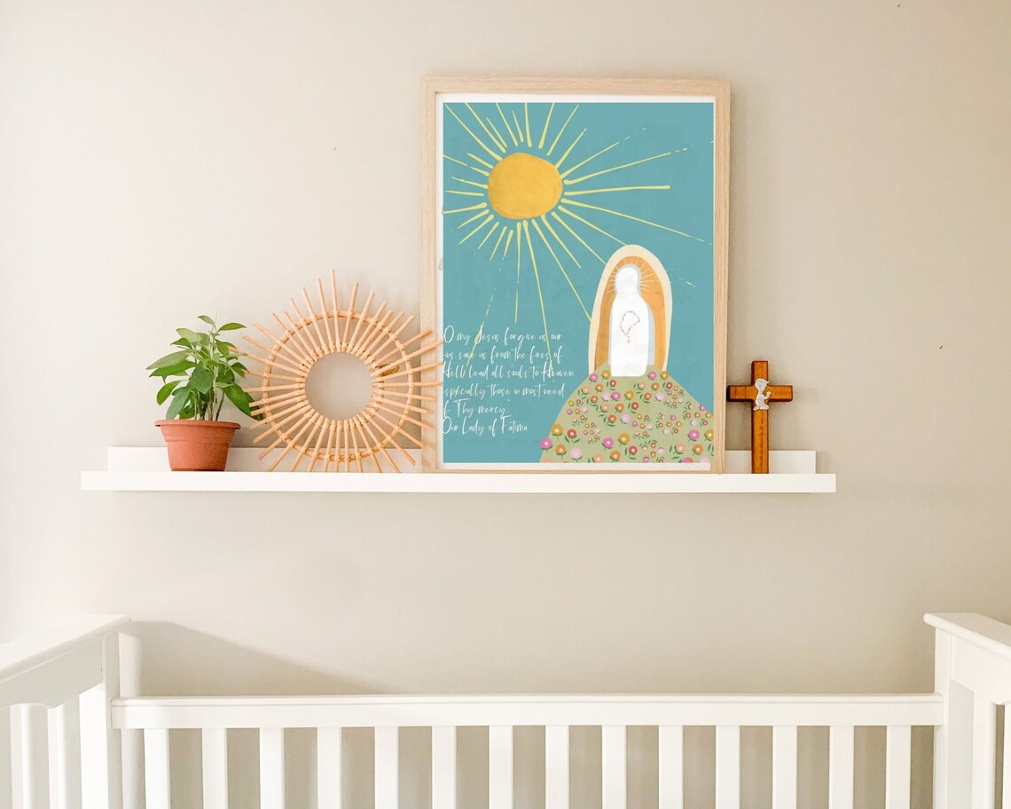 Our Lady of Fatima Catholic Art Print Marian Art Blessed - Etsy