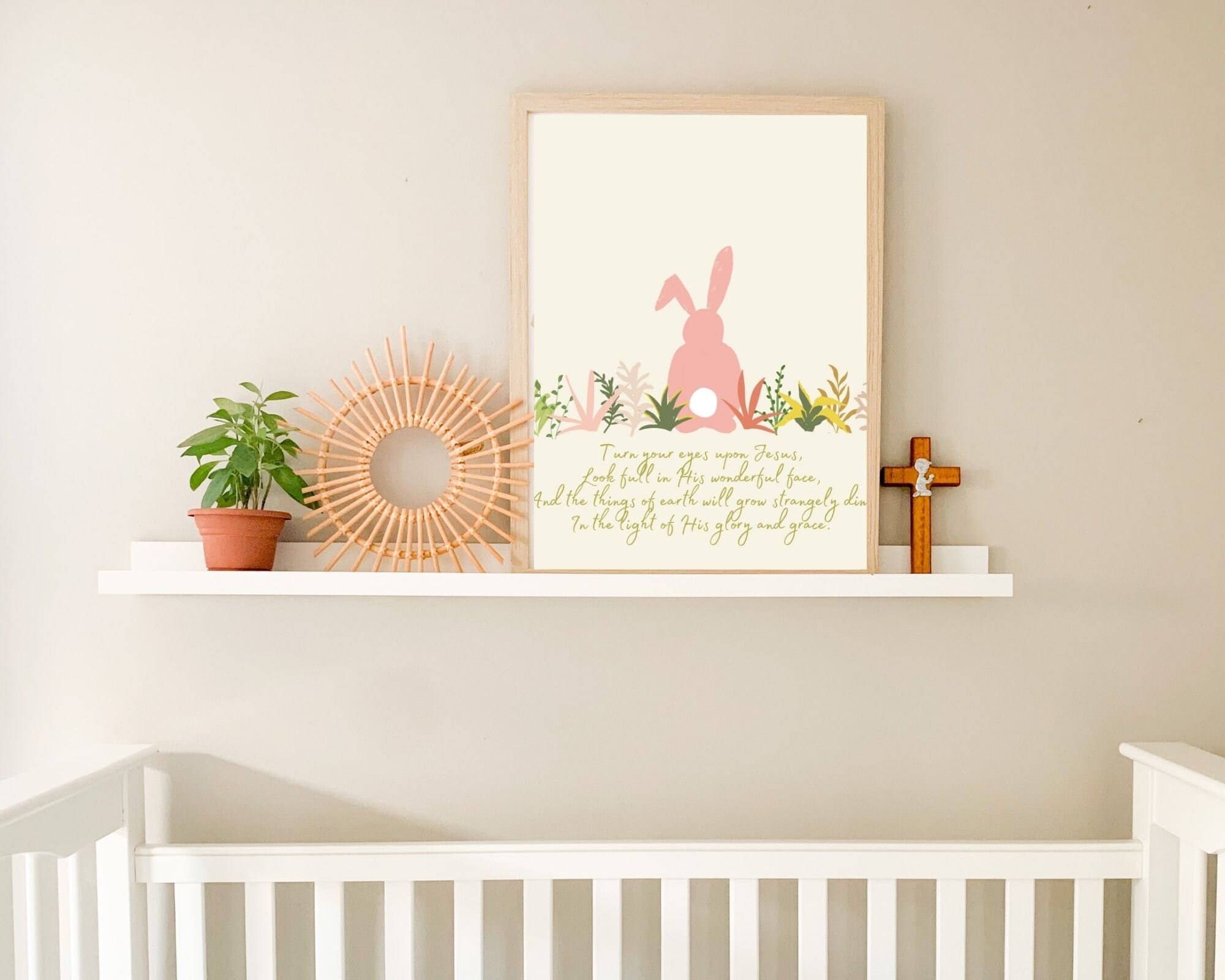 Easter Print, Easter Decor, Spring Wall Art, Pastel Decor, Easter Home ...