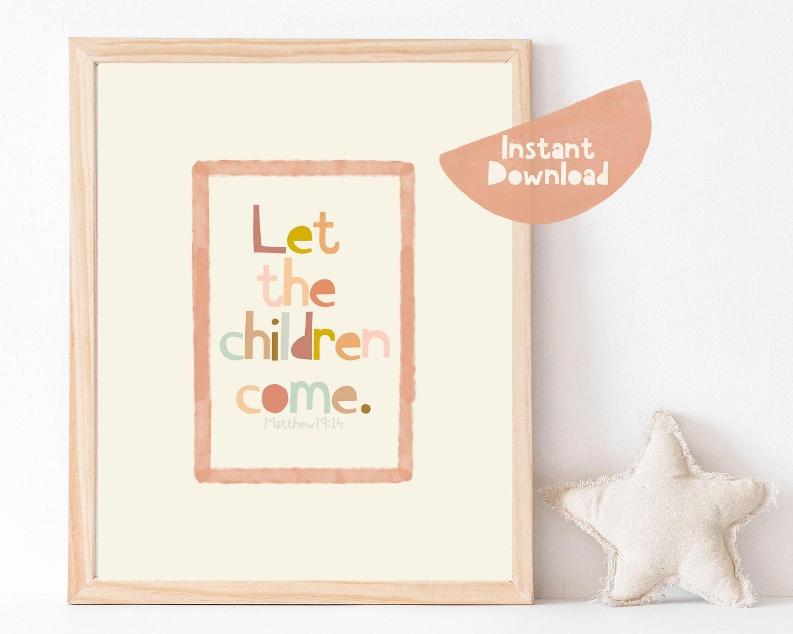 Let the Children Come Sign Christian Art Nursery Decor - Etsy