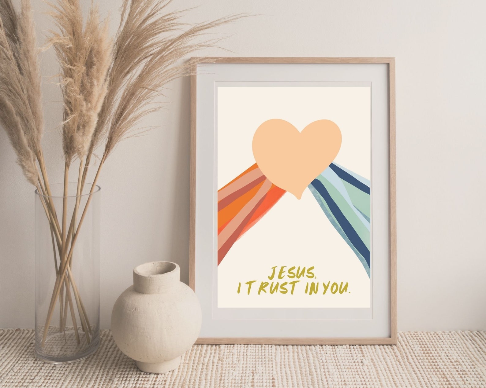 Divine Mercy Sign Catholic Art Christian Nursery Boho - Etsy