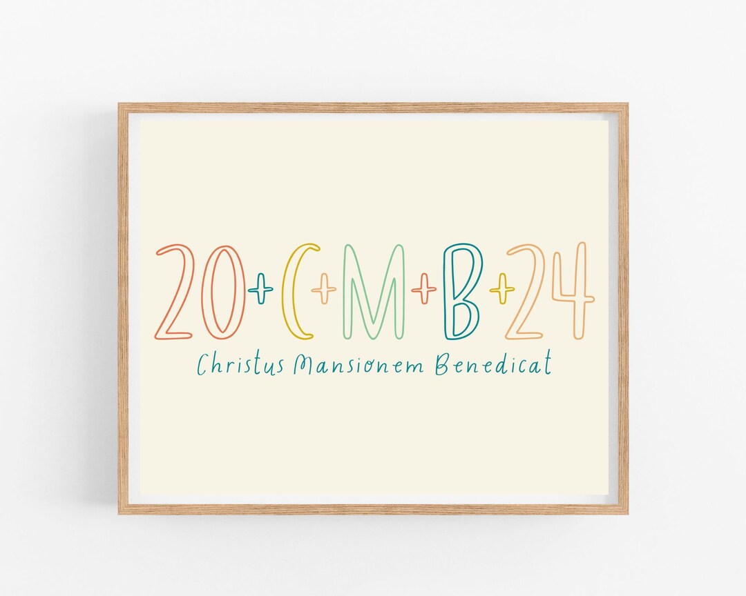 Epiphany Blessing Print, Epiphany Blessing Chalking the Door, Christus ...