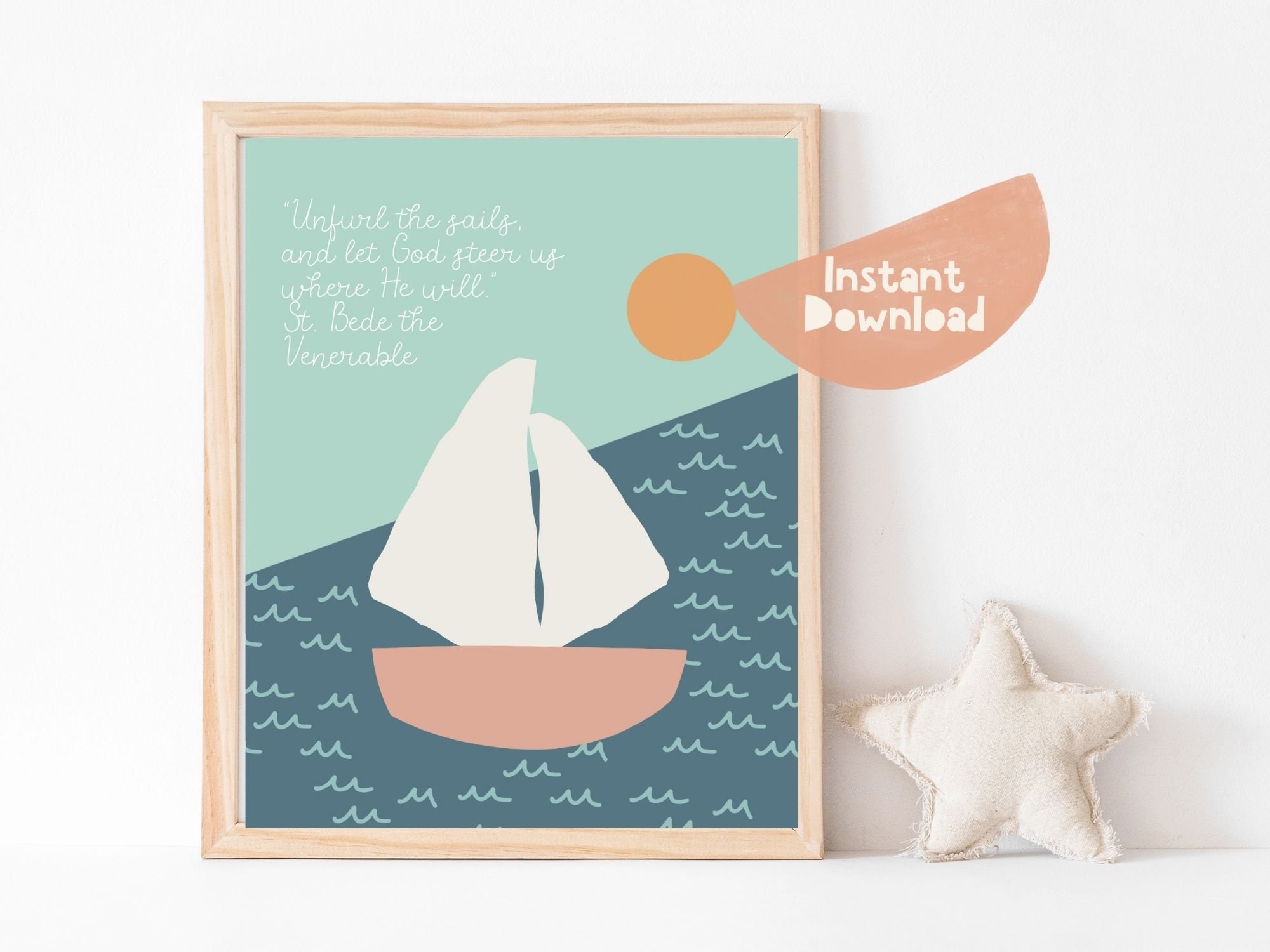 St Bede the Venerable Quote Print Saint Quotes Catholic Art - Etsy