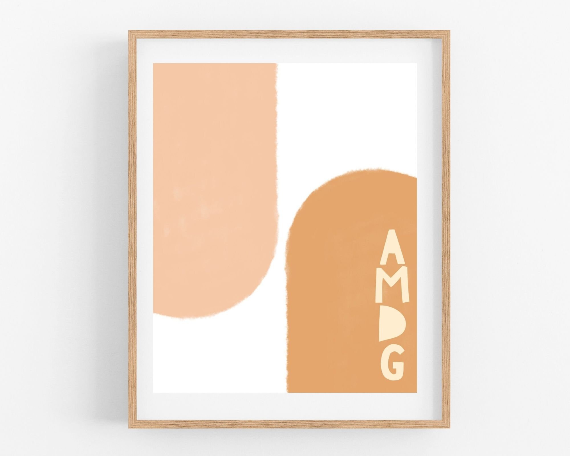 AMDG Print Christian Art Printables Digital Download Art - Etsy