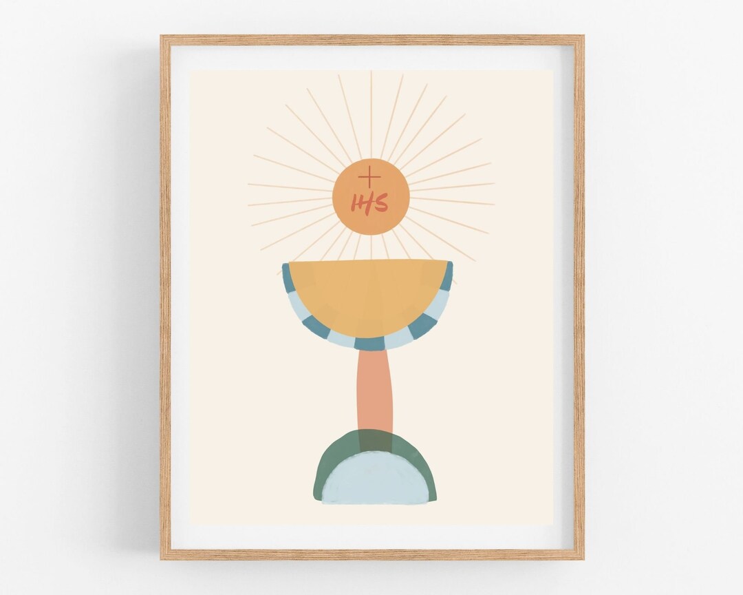 First Communion Print, Christian Art, Communion Gift, Gift, Digital ...