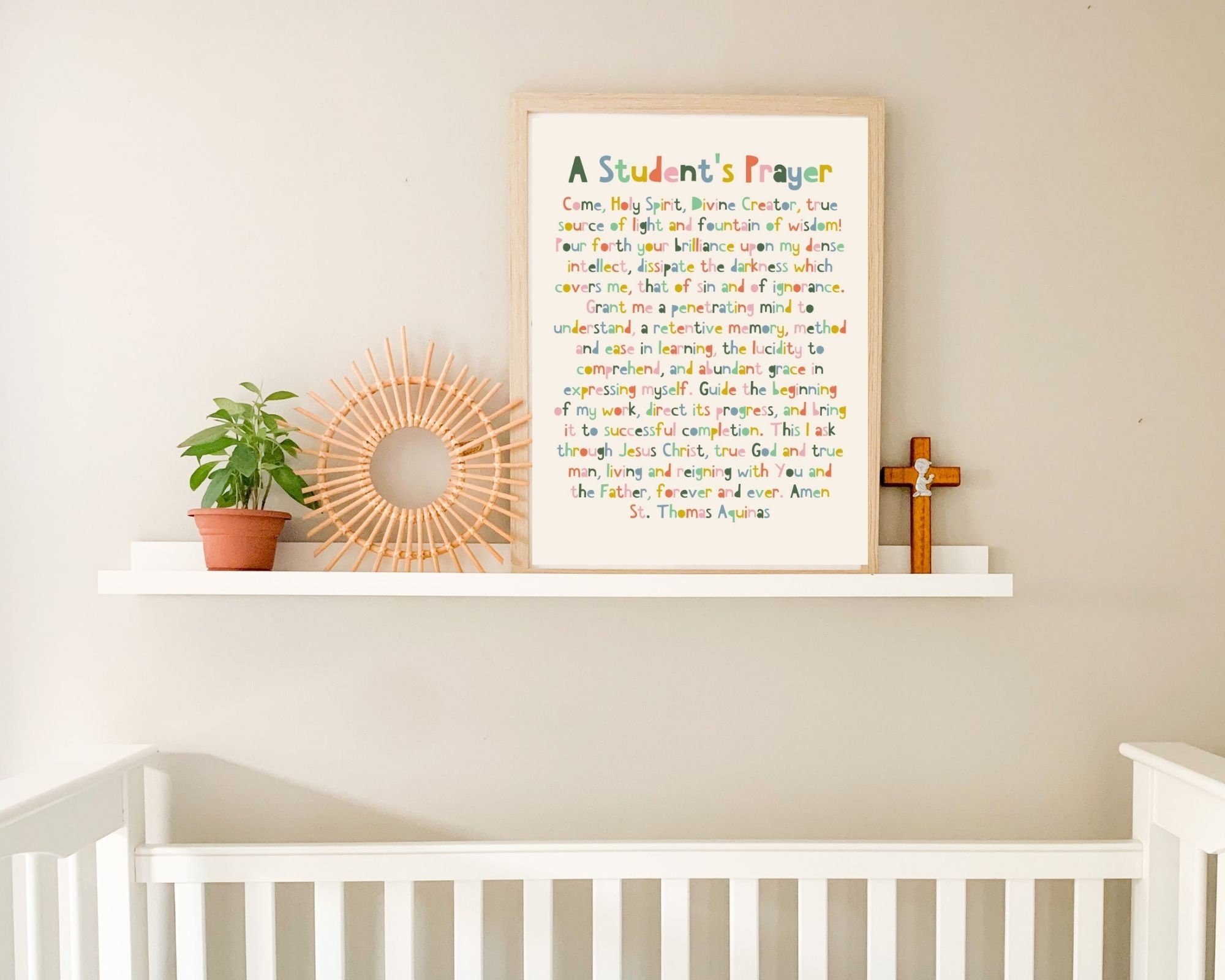 St Thomas Aquinas Saint Quotes Prayer Print Digital | Etsy